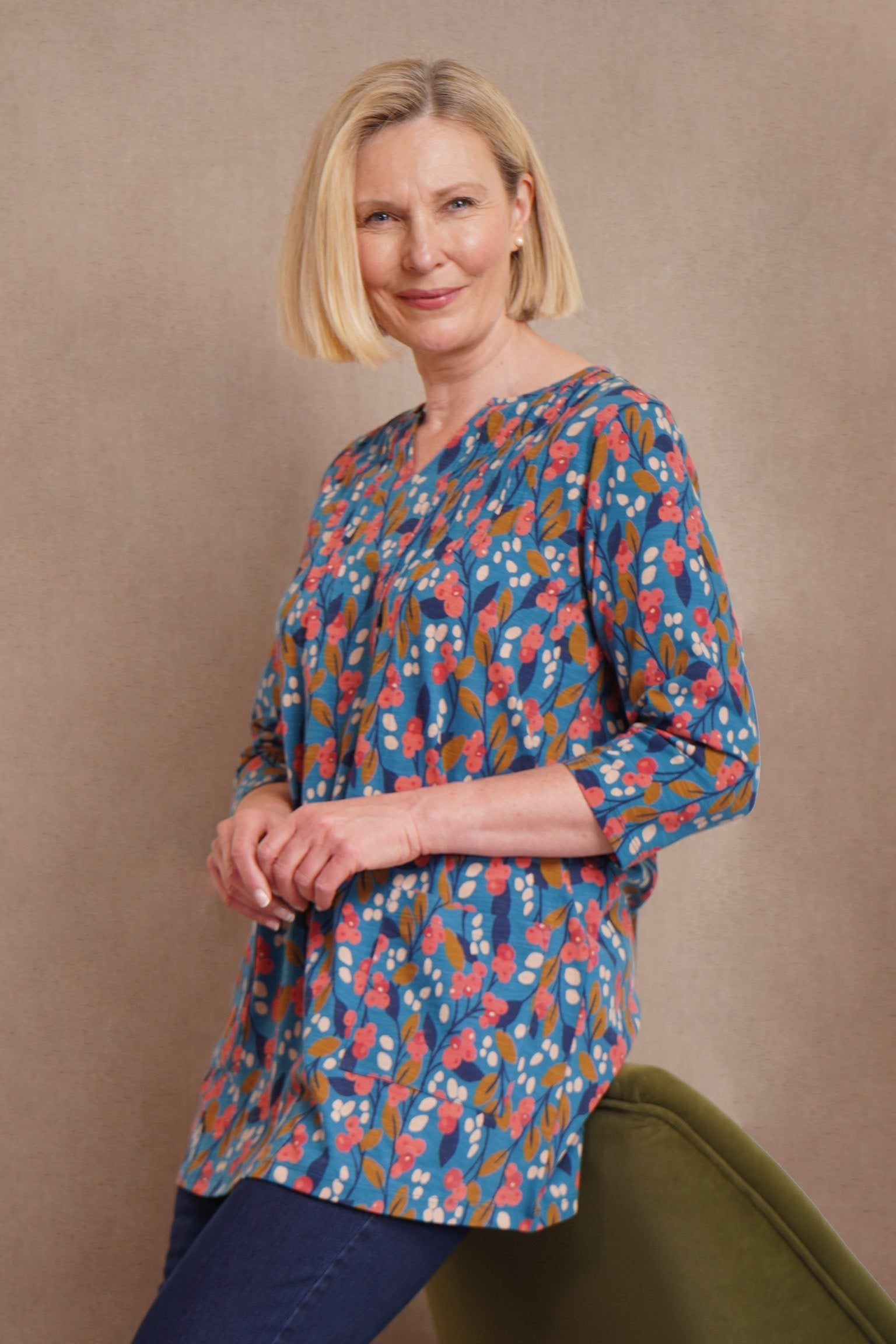 Trailing Berry Tunic - Brakeburn- Classic Women's Top – Carr & Westley