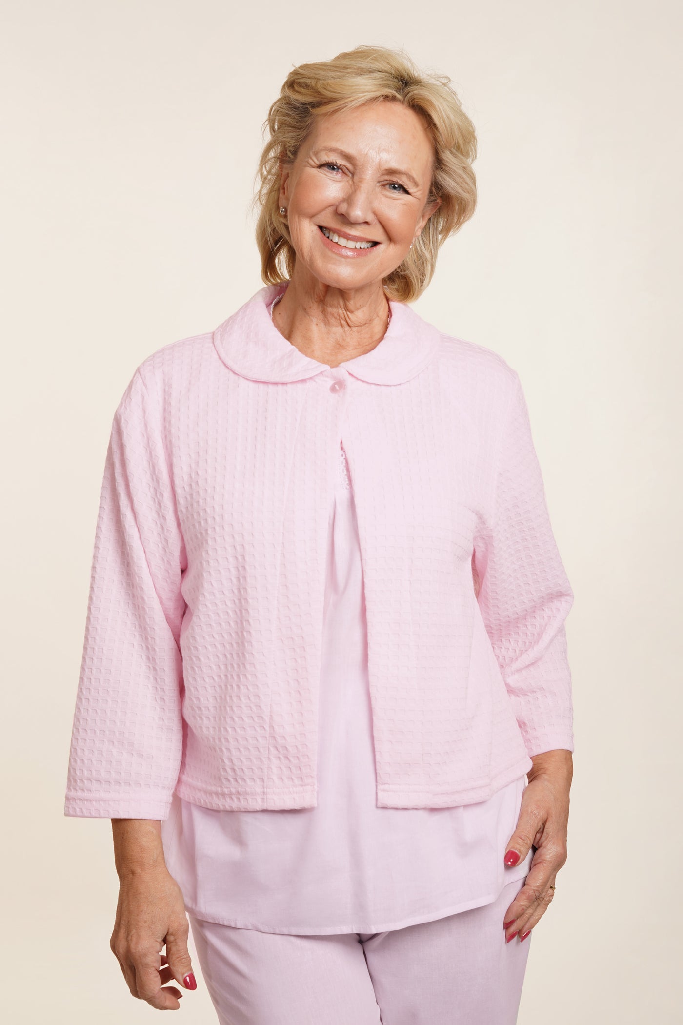 Waffle Collar Bed Jacket – Carr & Westley