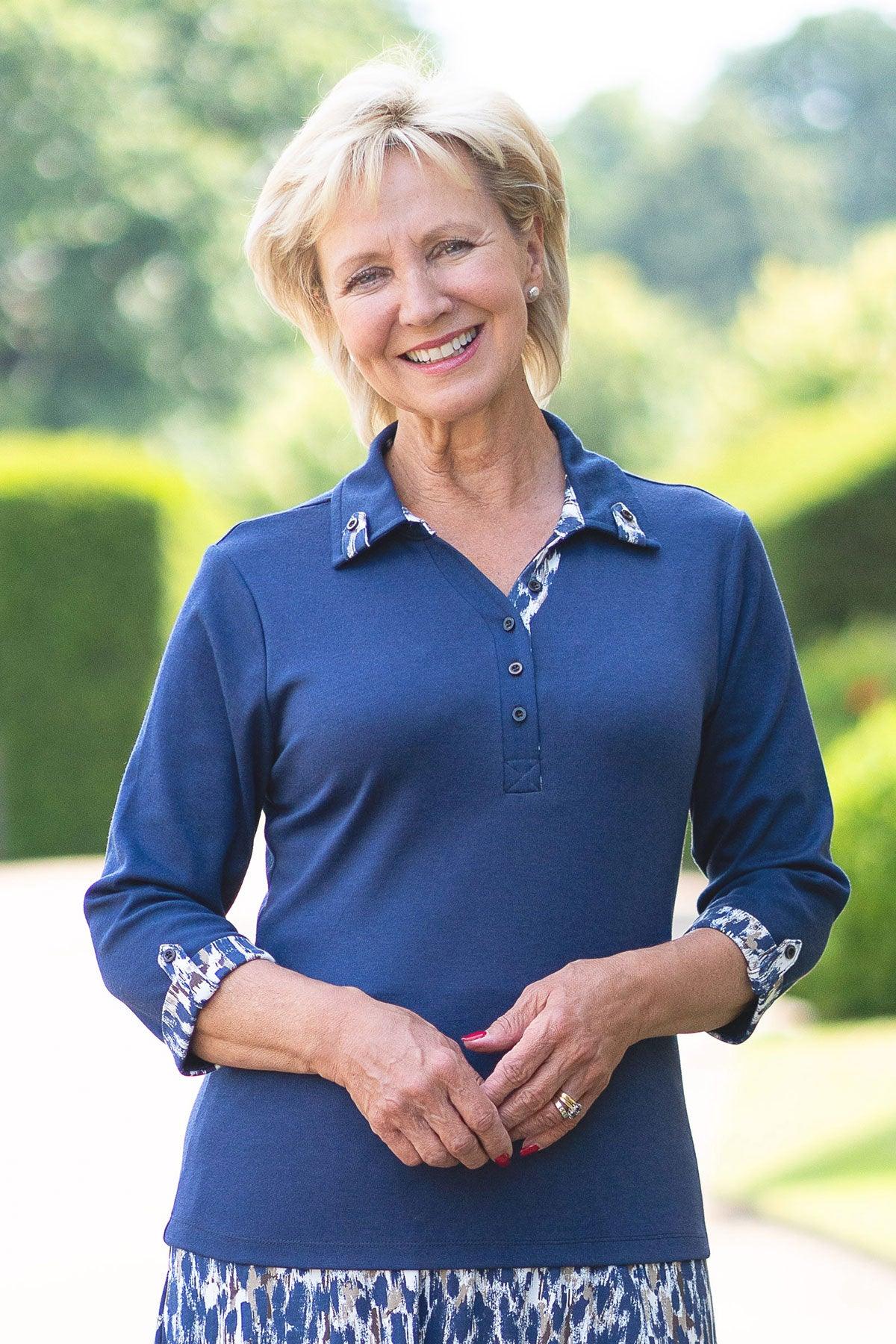 Albany Collar Top - Betsy - Classic Women's Tops – Carr & Westley