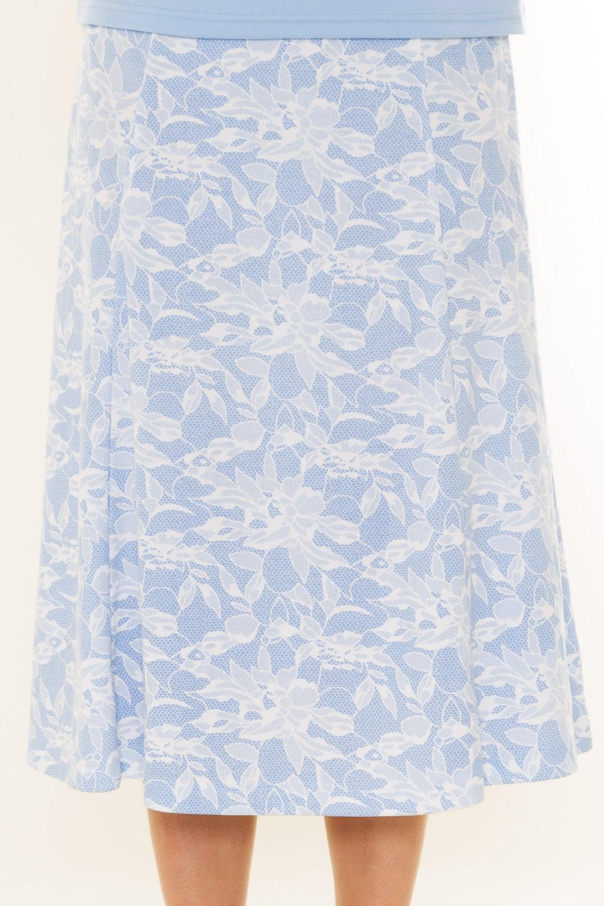 Lace Print Skirt - Poppy - Classic Women's Skirt – Carr & Westley