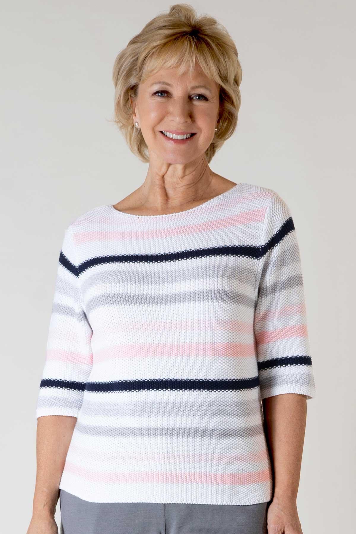 Loretta Jumper - Marble - Classic Women's Knitwear – Carr & Westley