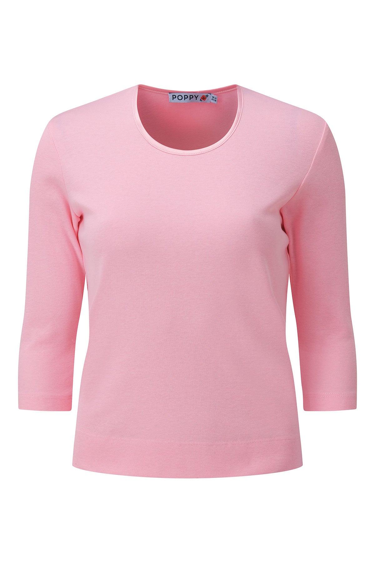 Poppy Scoop Neck Satin Trim Top - Classic Women's Tops - Carr & Westley