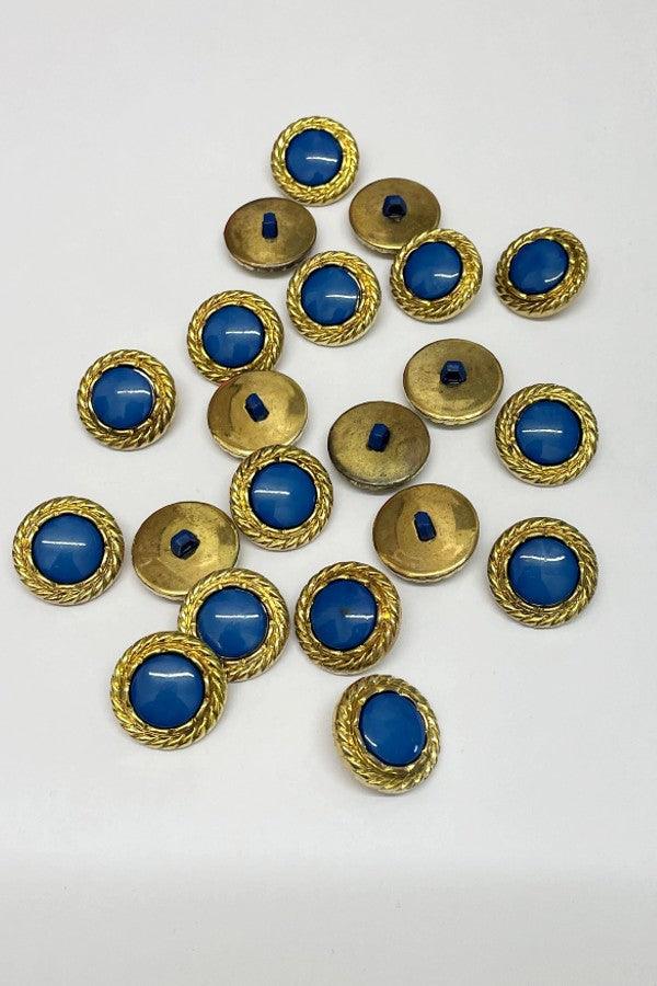 Swirl Blue Buttons – Carr & Westley